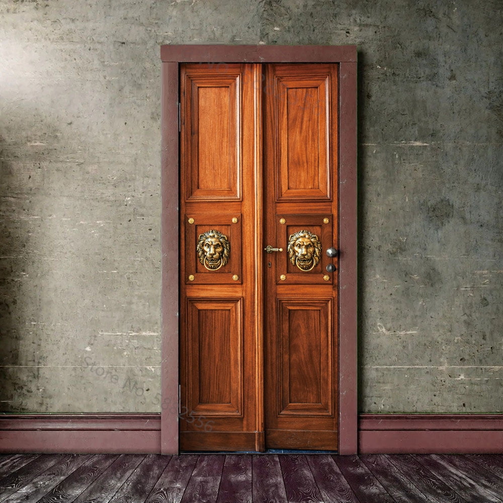 White Relief Door Sticker 3D Door Mural Peel and Stick Removable Self ...