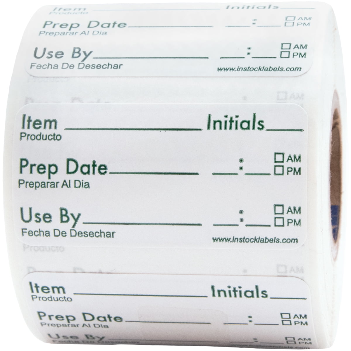 White Removable Shelf Life Use By Food Rotation Labels | 1 x 2" inch ...