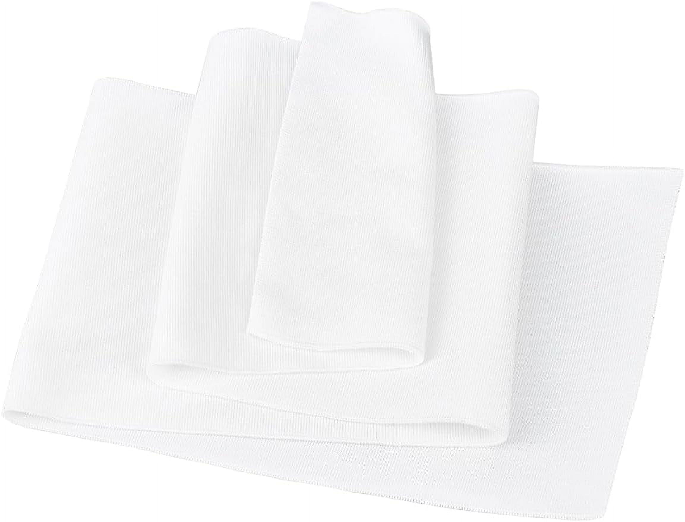 White Ribbing Knit Fabric 39.3x7.87 inch Collar NeckBands Trim Material ...