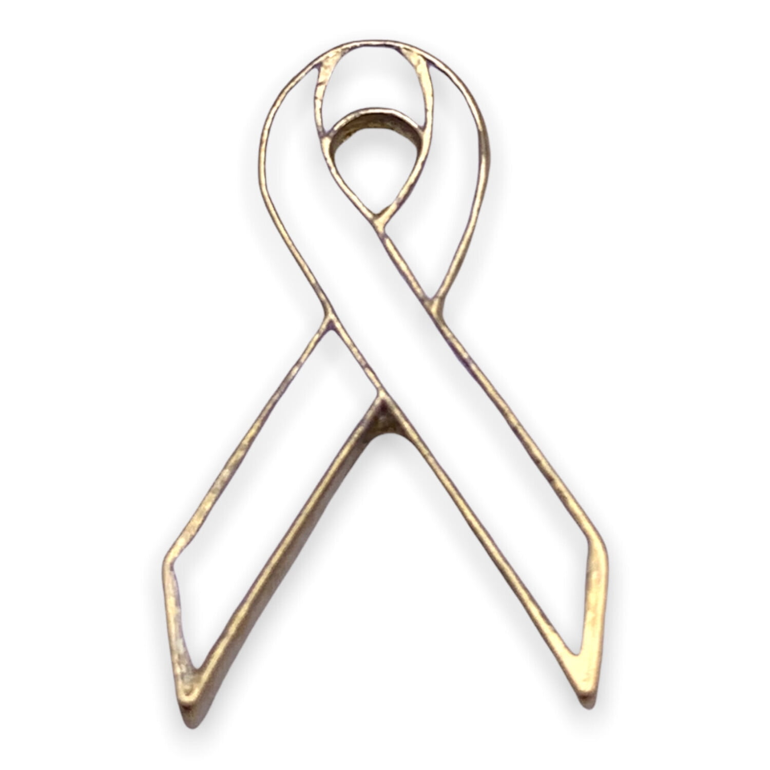 White Ribbon Lapel Pin - Walmart.com