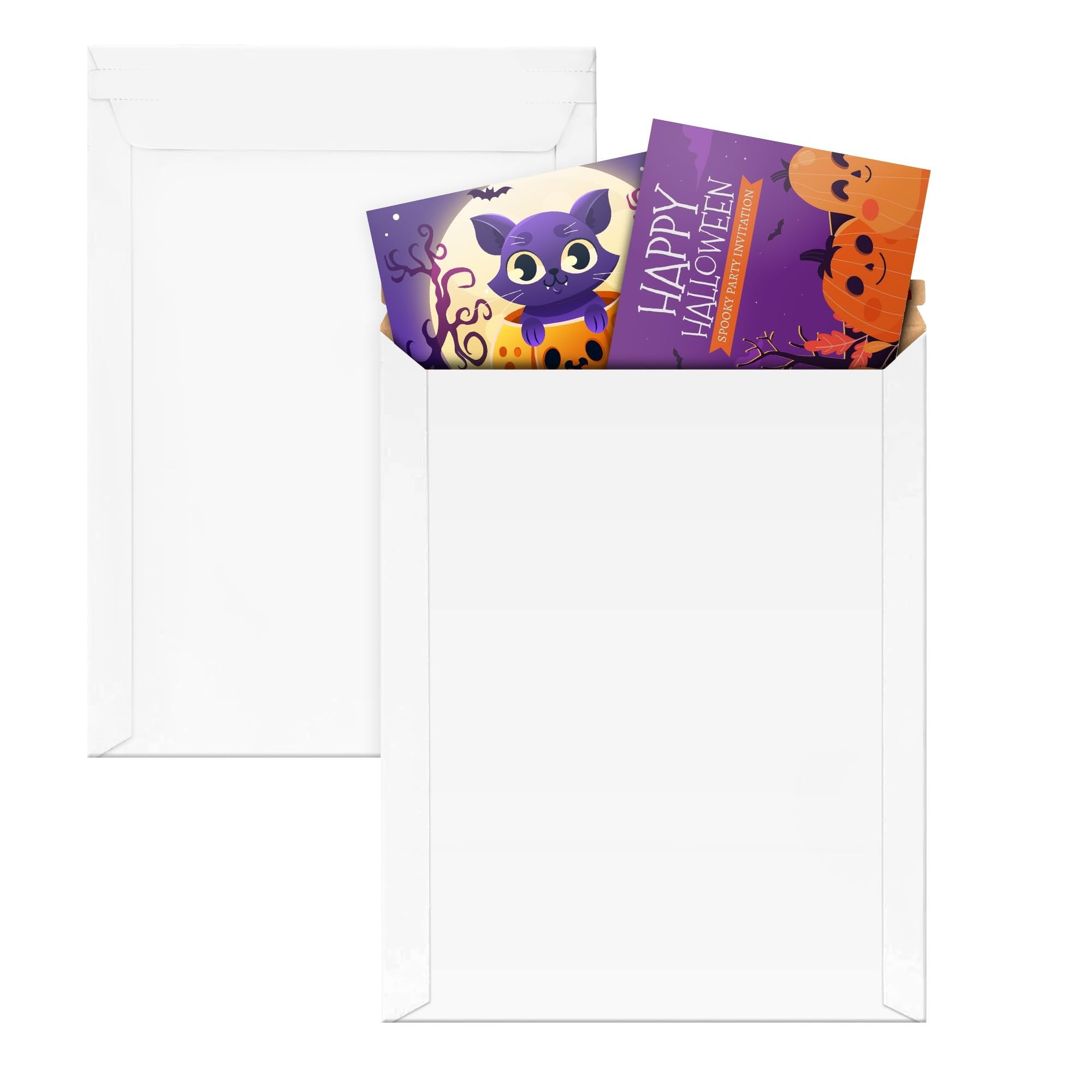 White Rigid Mailers 9.75 x 12.25 Inches. Pack of 100 Photo Mailer ...