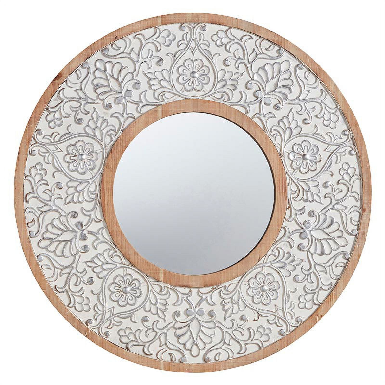 White Rim Circle Mirror - Walmart.com