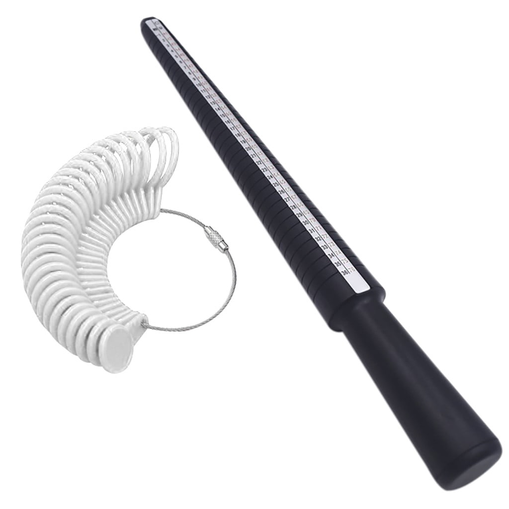 White Ring Size Stick Mandrel Gauge, Ukus Measuring Tool With 0-13 ...