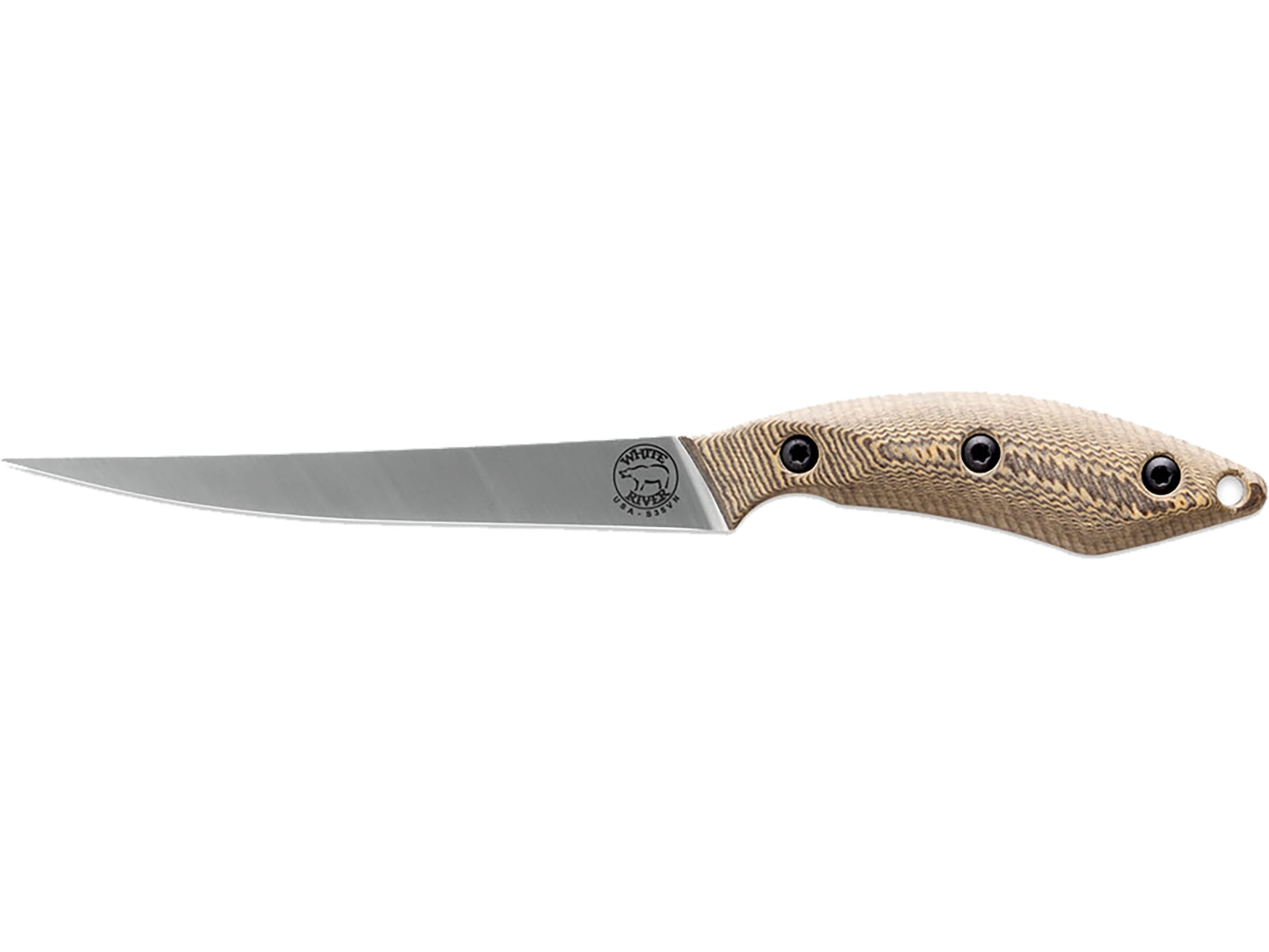 White River Knives Fillet Knife 6" Trailing Point CPM S35VN Stonewashed ...