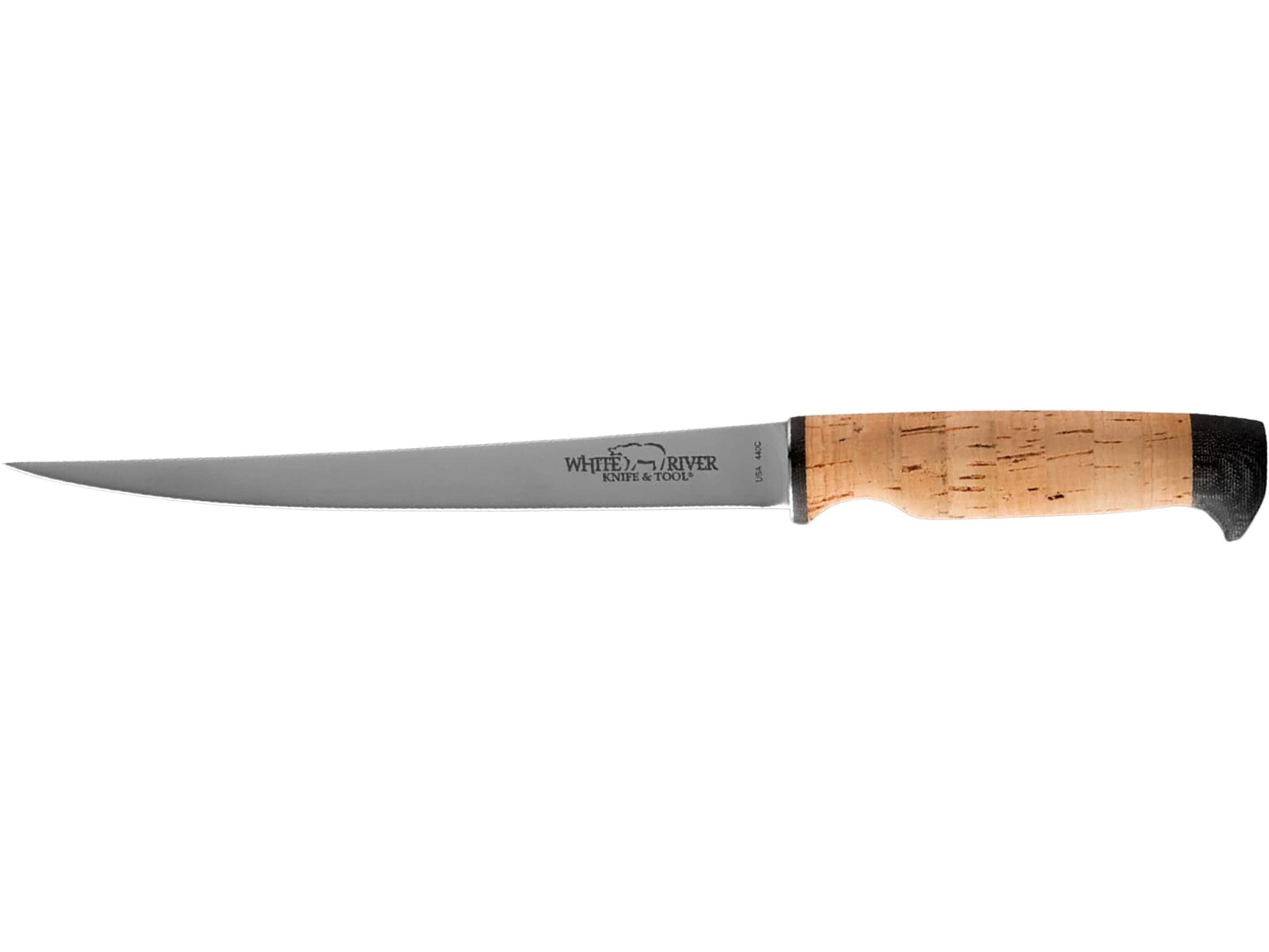 White River Knives Traditional Fillet Knife 8.5" Trailing Point 440C ...