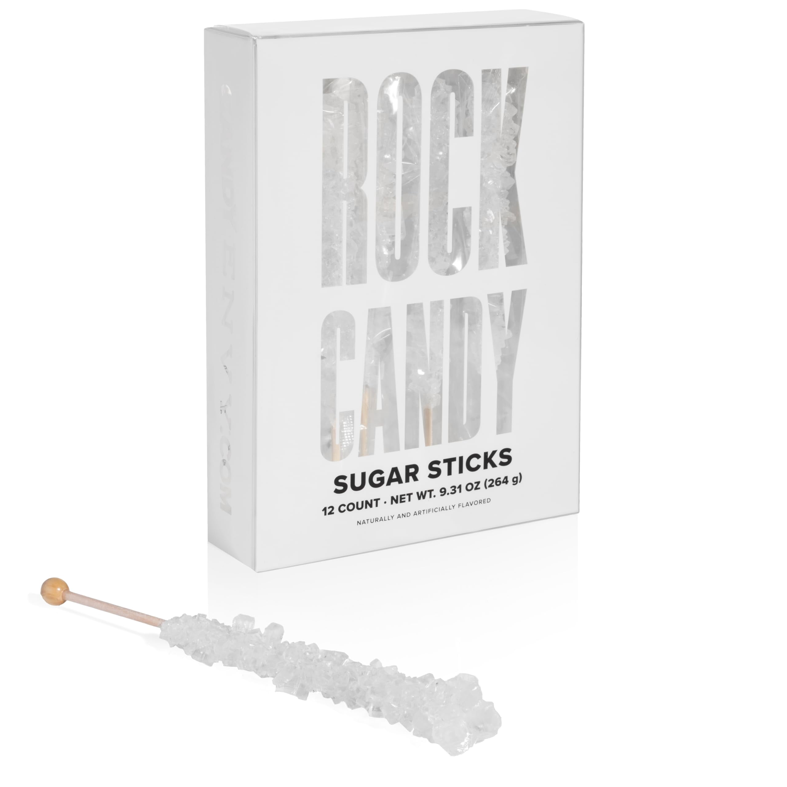 White Rock Candy Sugar MZF22 Sticks - Original Sugar Flavored - 12 ...