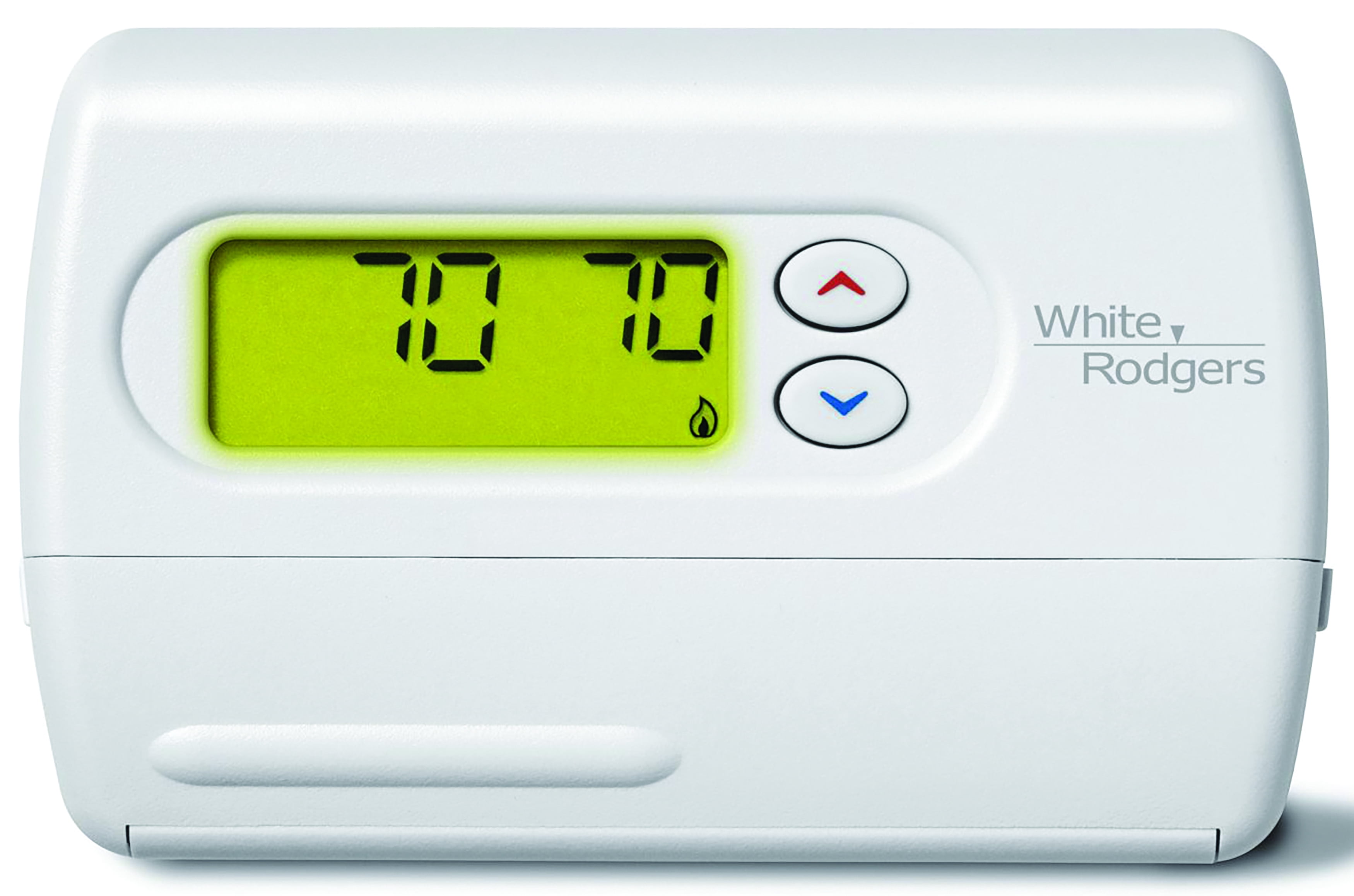 White Rodgers Digital Single Stage Thermostat for Central Heat and Air ...