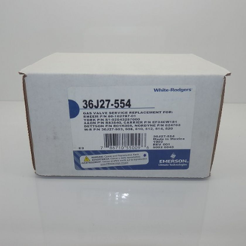 White Rodgers 24V 28A 60Hz Universal Modulating Gas Valve 36J27-554 ...