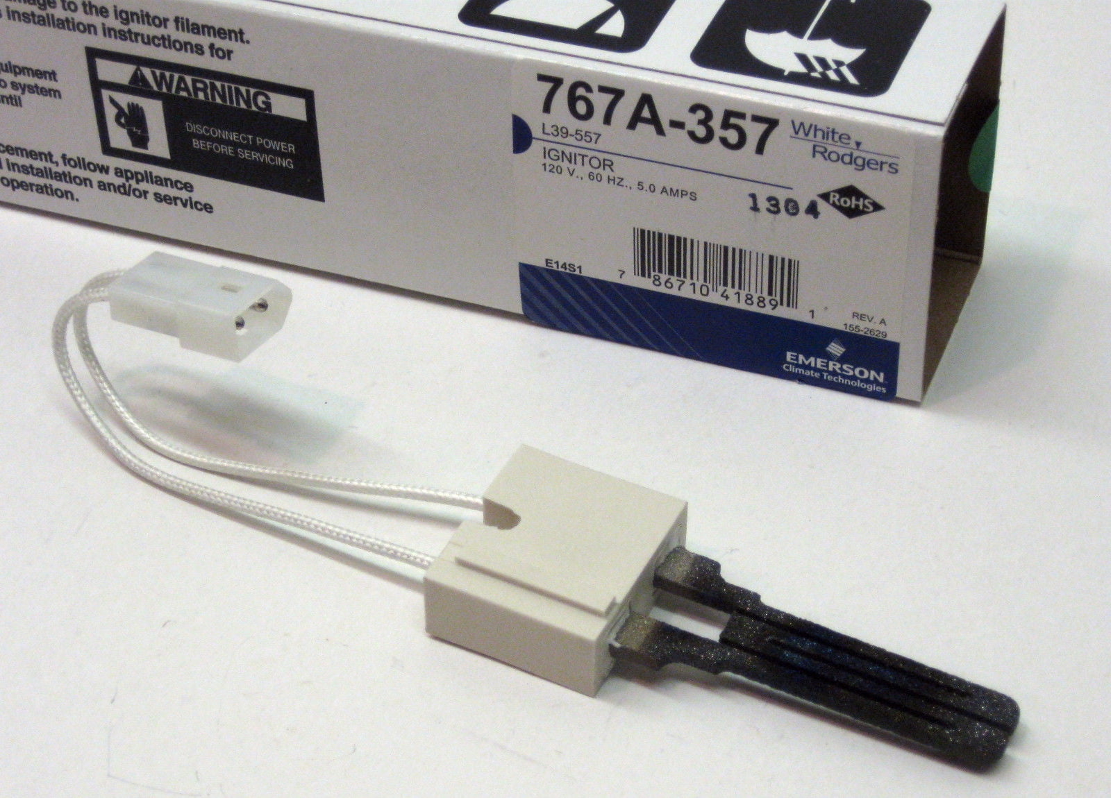 White-Rodgers Universal Furnace Gas Parts Hot Surface Igniter, OEM ...
