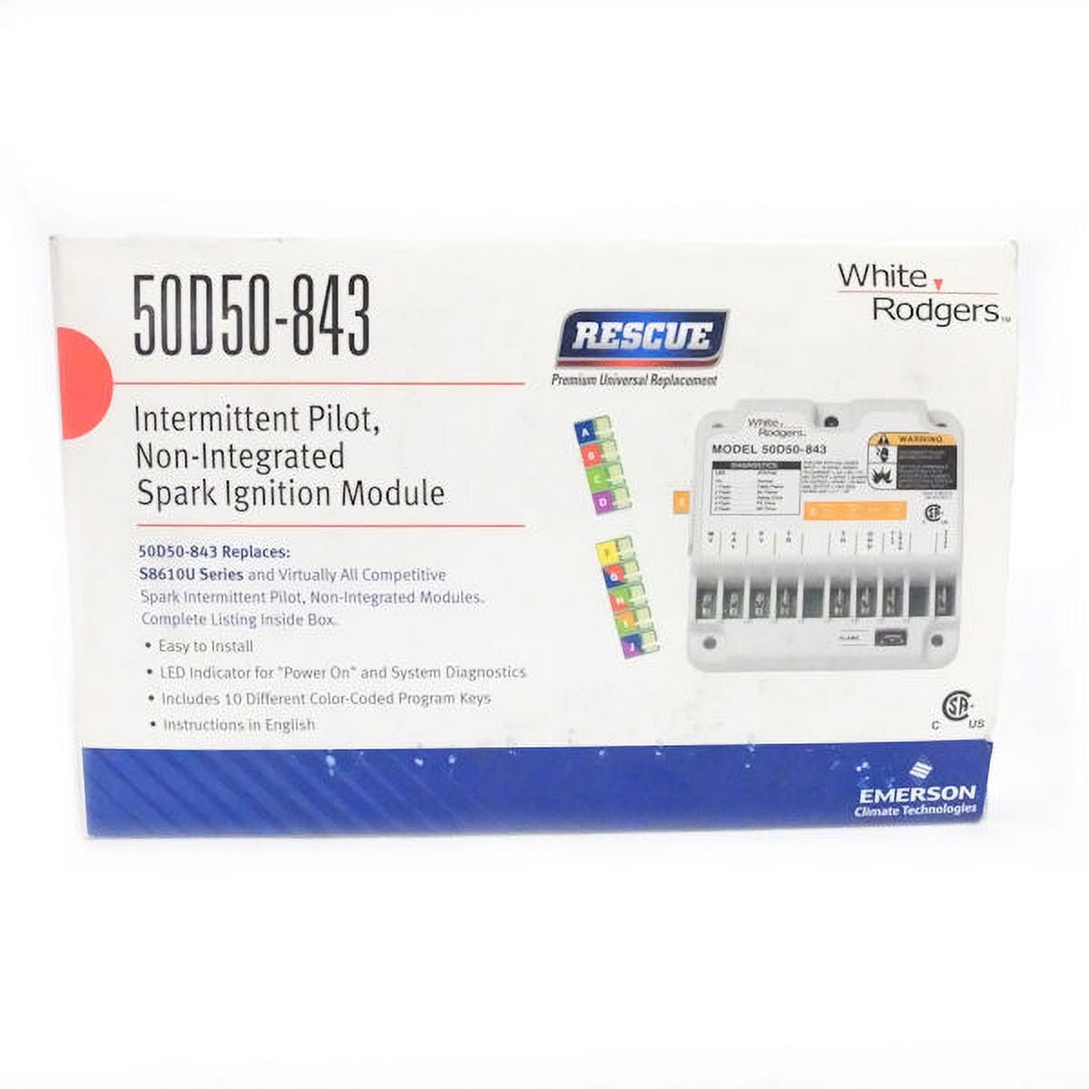 White-Rodgers Universal Ignition Control, Spark to Pilot 50D50-843 ...