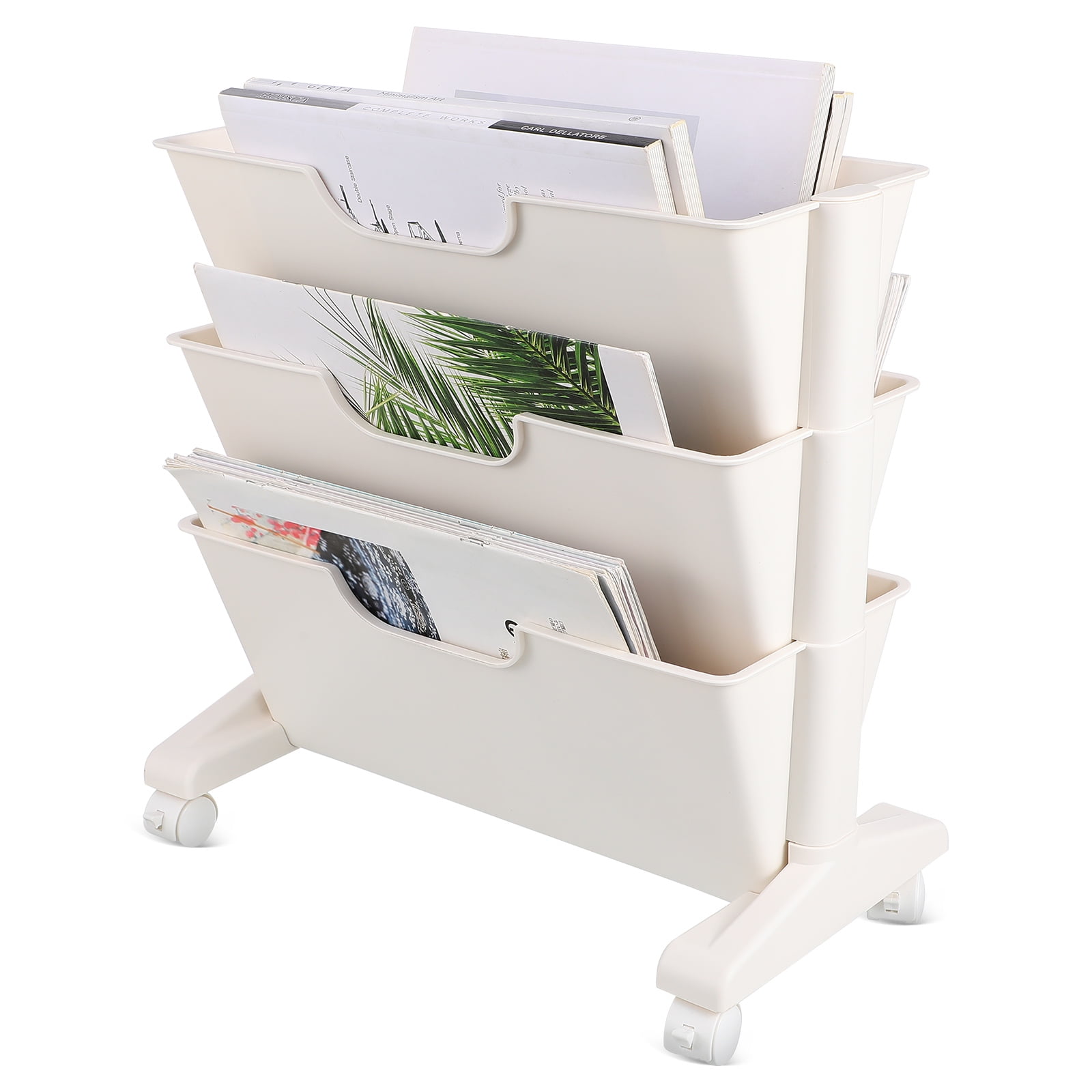 Luyaoo Pulley Storage Rack Office 40.40X39.40X20.50CM White - Walmart.com