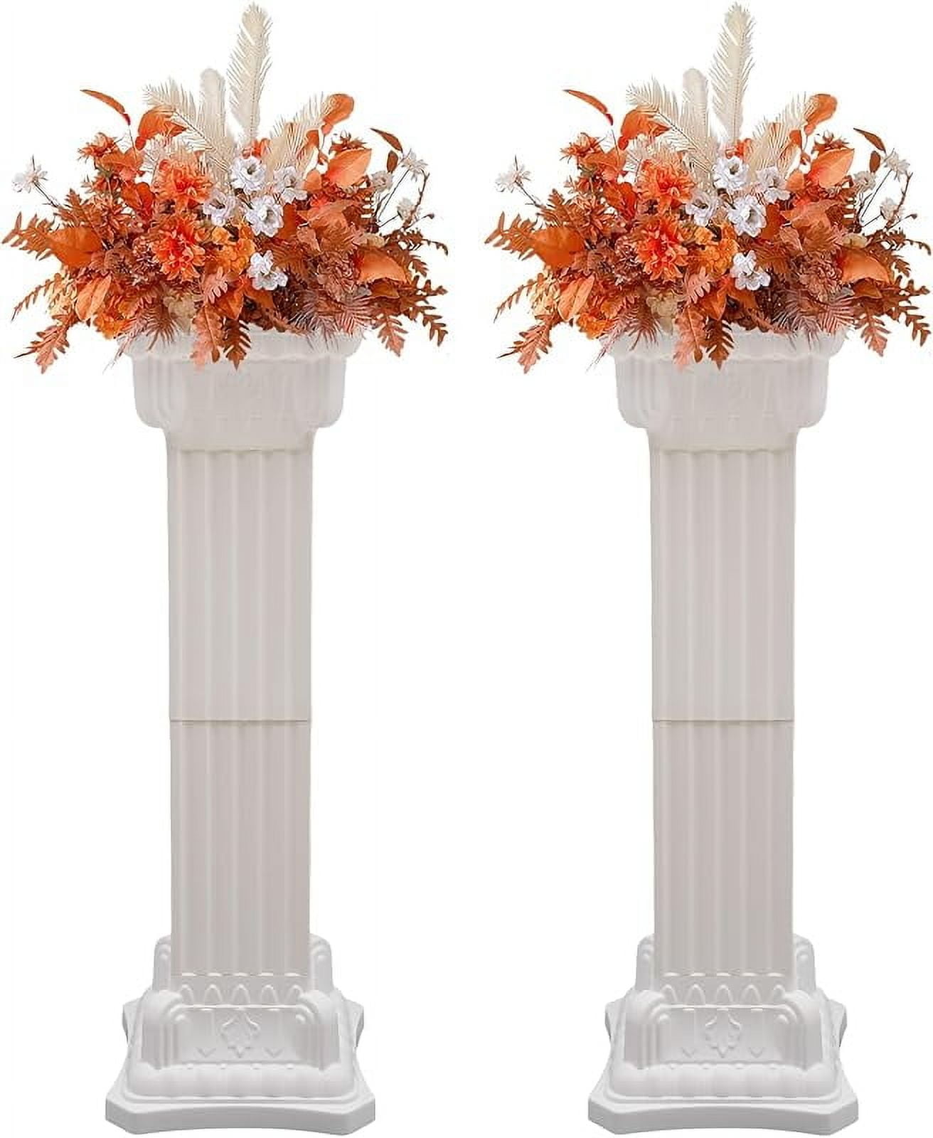 White Roman Pillar,Elegant Wedding Roman Column Set,Plastic Wedding ...