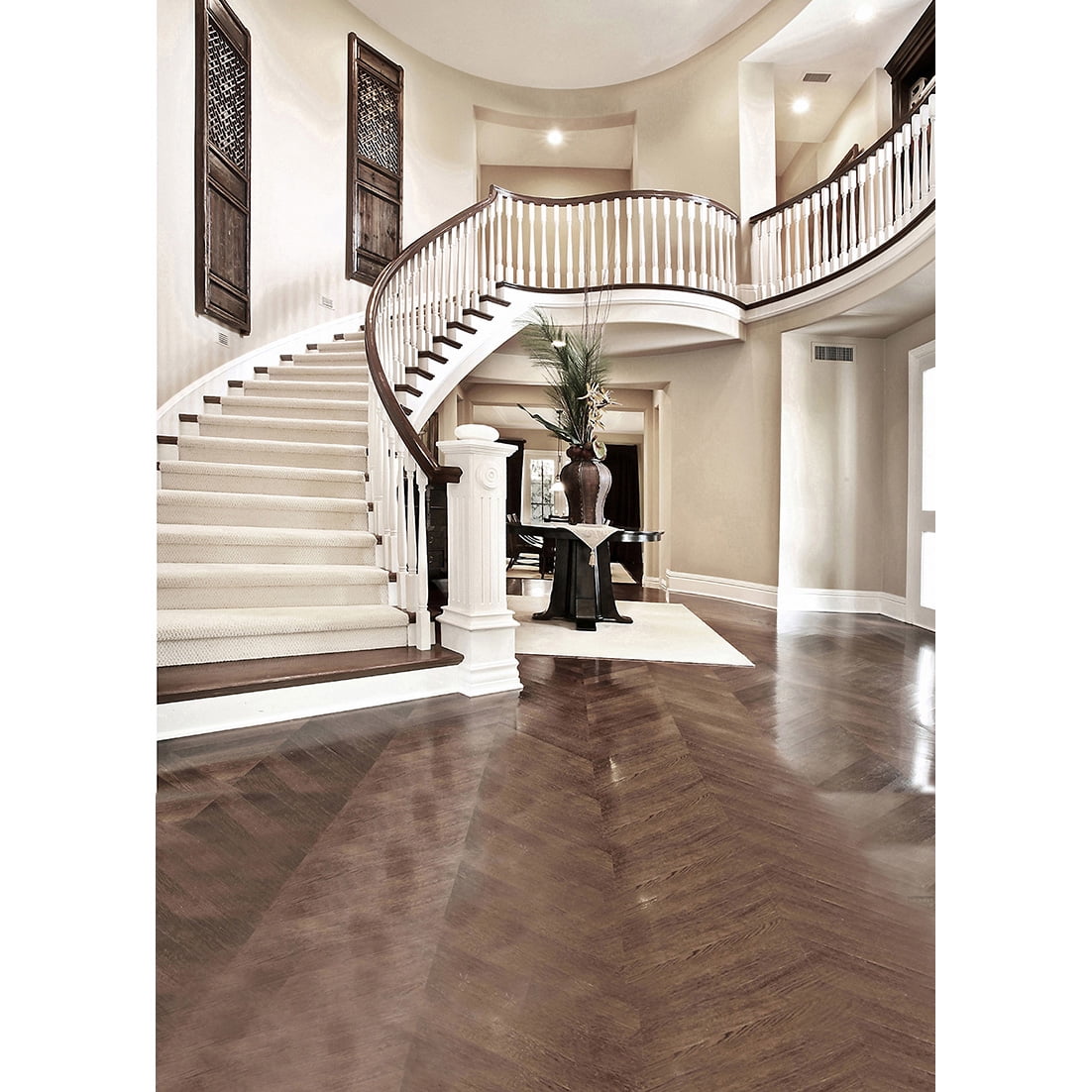 White Room Interior Window Stairs Photography Backdrop Childeren Baby ...