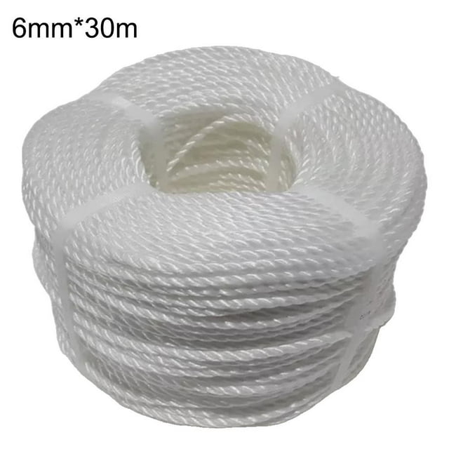 White Rope Poly Rope Coils Nylon Sailing Agriculture Cut Lengths ...