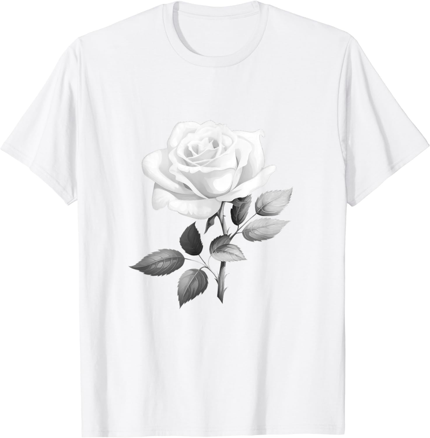 White Rose Graphic T-Shirt - Walmart.com