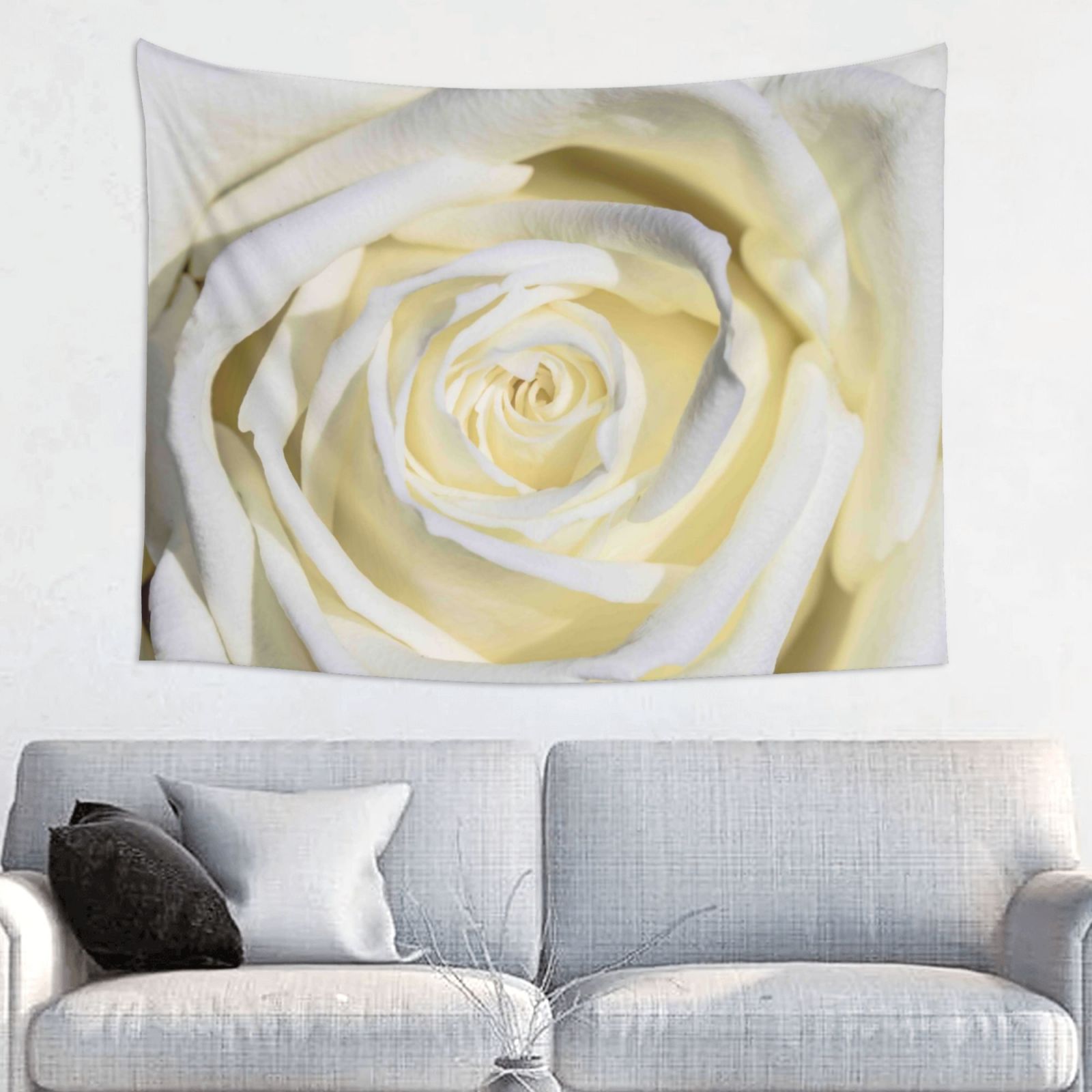 White Rose Tapestry, Wall Tapestry Tapestry Wall Hanging, Tapestry ...