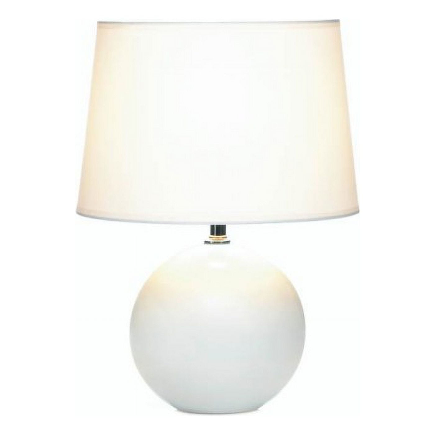 White Round Base Table Lamp - Walmart.com