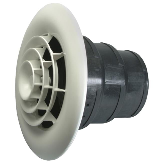 White Round Ceiling Diffuser and 8-7-6 in. Reducing Boot - Walmart.com