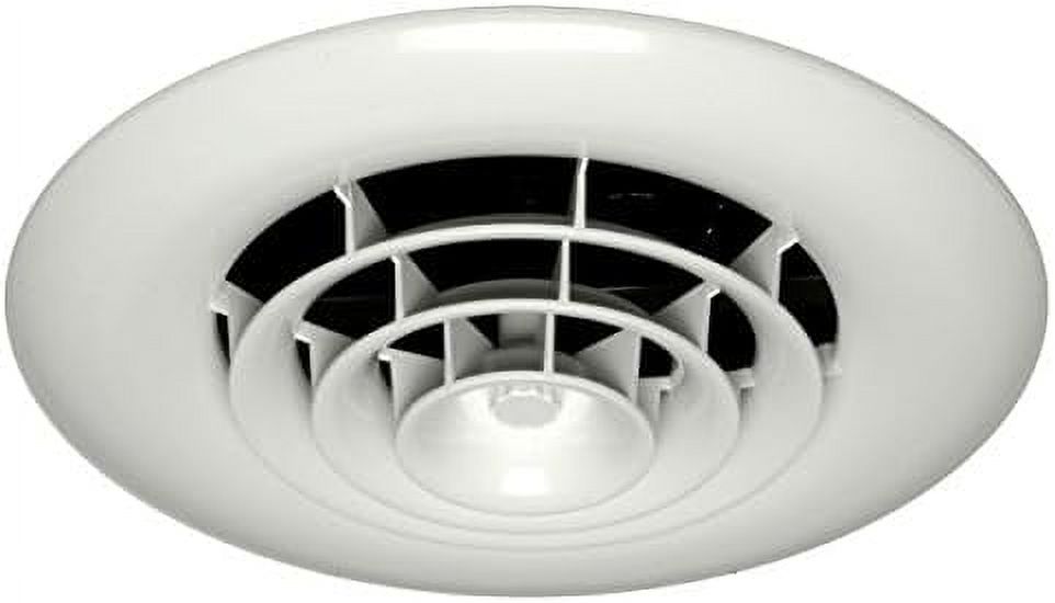 White Round Ceiling Diffuser with 6 in. Boot - Walmart.com