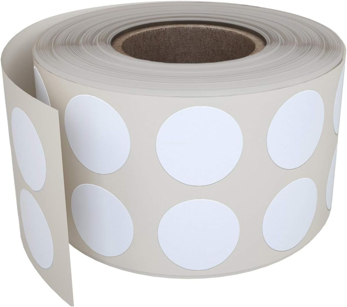 White Round Dot Label 13mm 0.50 inch - Dots in a roll for Inventory ...