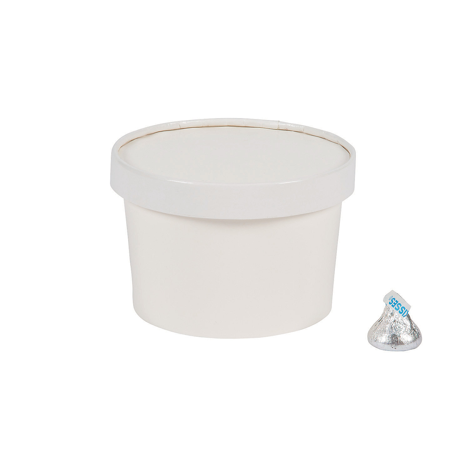White Round Favor Box W/Lid - Party Supplies - 12 Pieces - Walmart.com