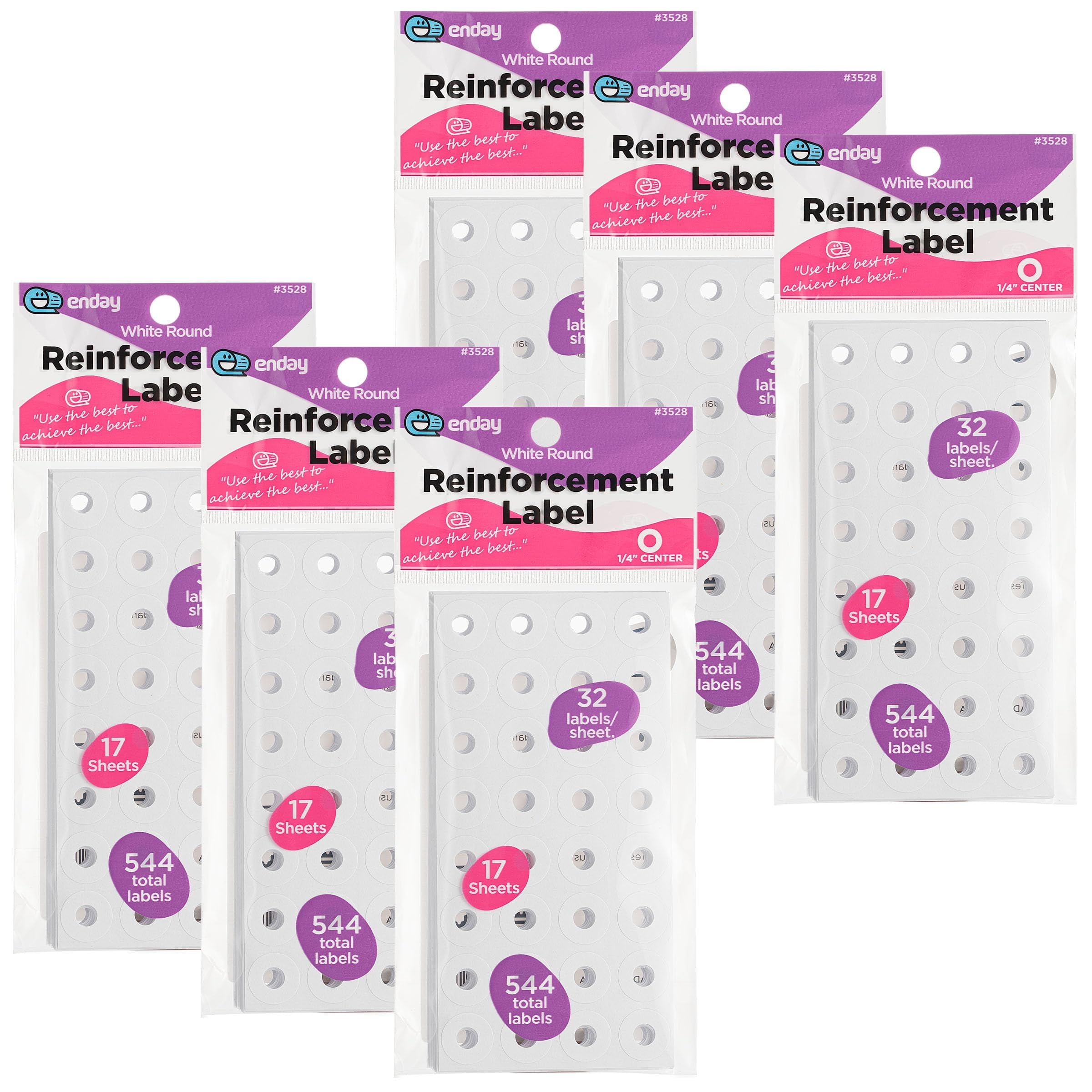 White Round Hole Reinforcement Labels, Strengthen and Repair Punched ...