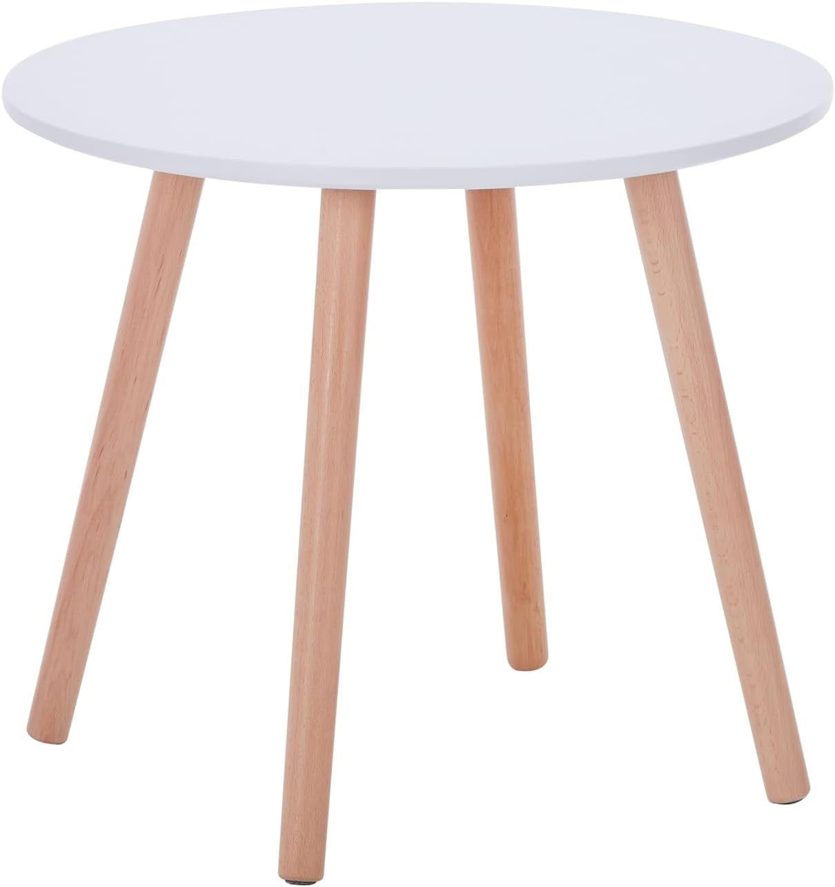 White Round Kids Table, Dining Table for Children 2-7 Yr Old, Activity ...