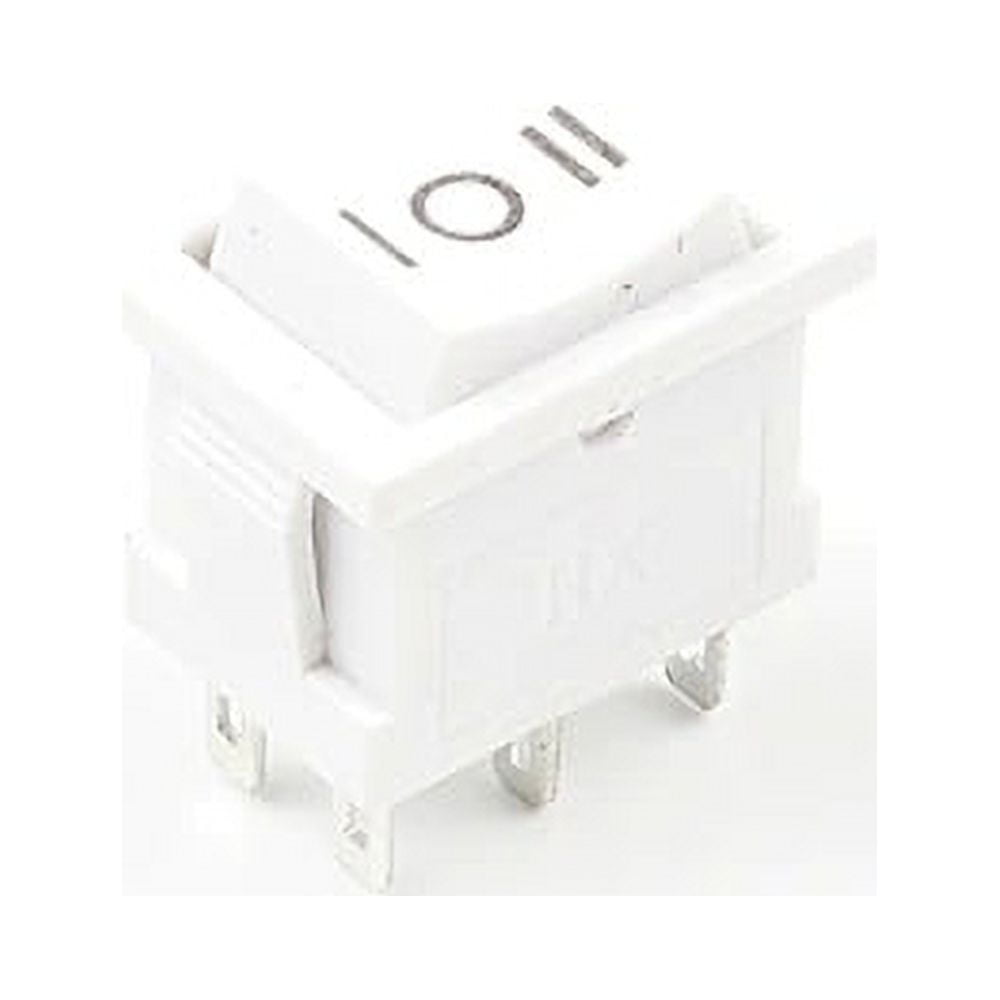 White Round ON/OFF/ON 6-Pin DPDT Rocker Switch Car/Truck DC 12V AC 125V ...