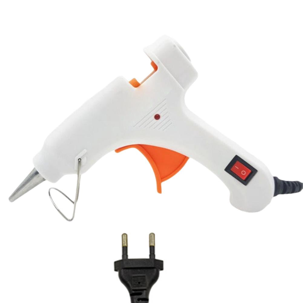 White Round Plug Bhot Melt Glue Gun Multicolor Handmade Glue Gun 20W ...