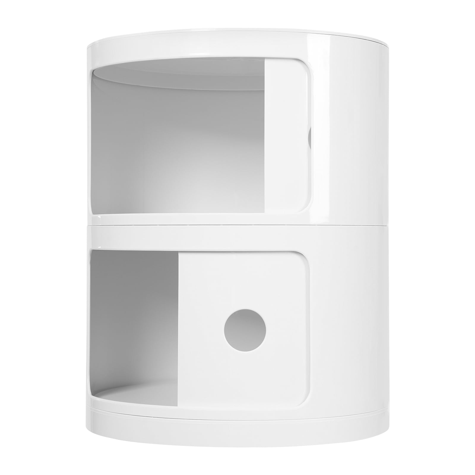 White Round Storage Drawer Unit, High Load Capacity, Practical and ...