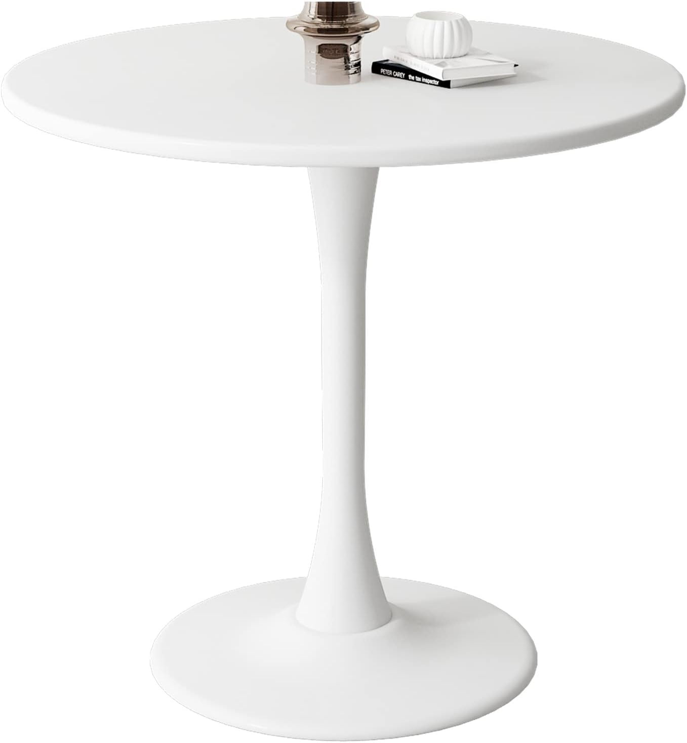 White Round Table Modern Tulip Dining Table White Round Kitchen Table ...