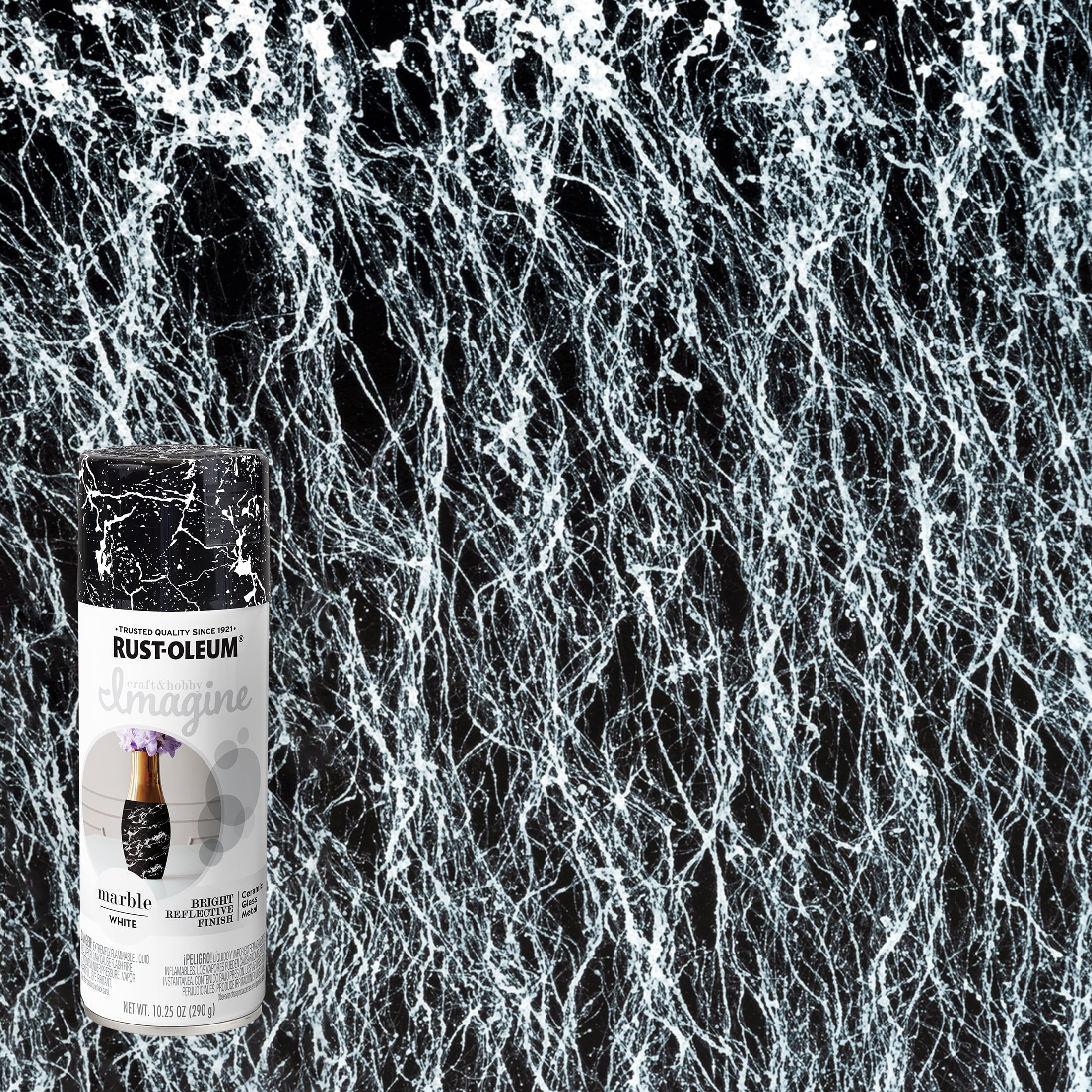 4 Pack, White, Rust-Oleum Craft & Hobby Imagine Marble Spray Paint ...