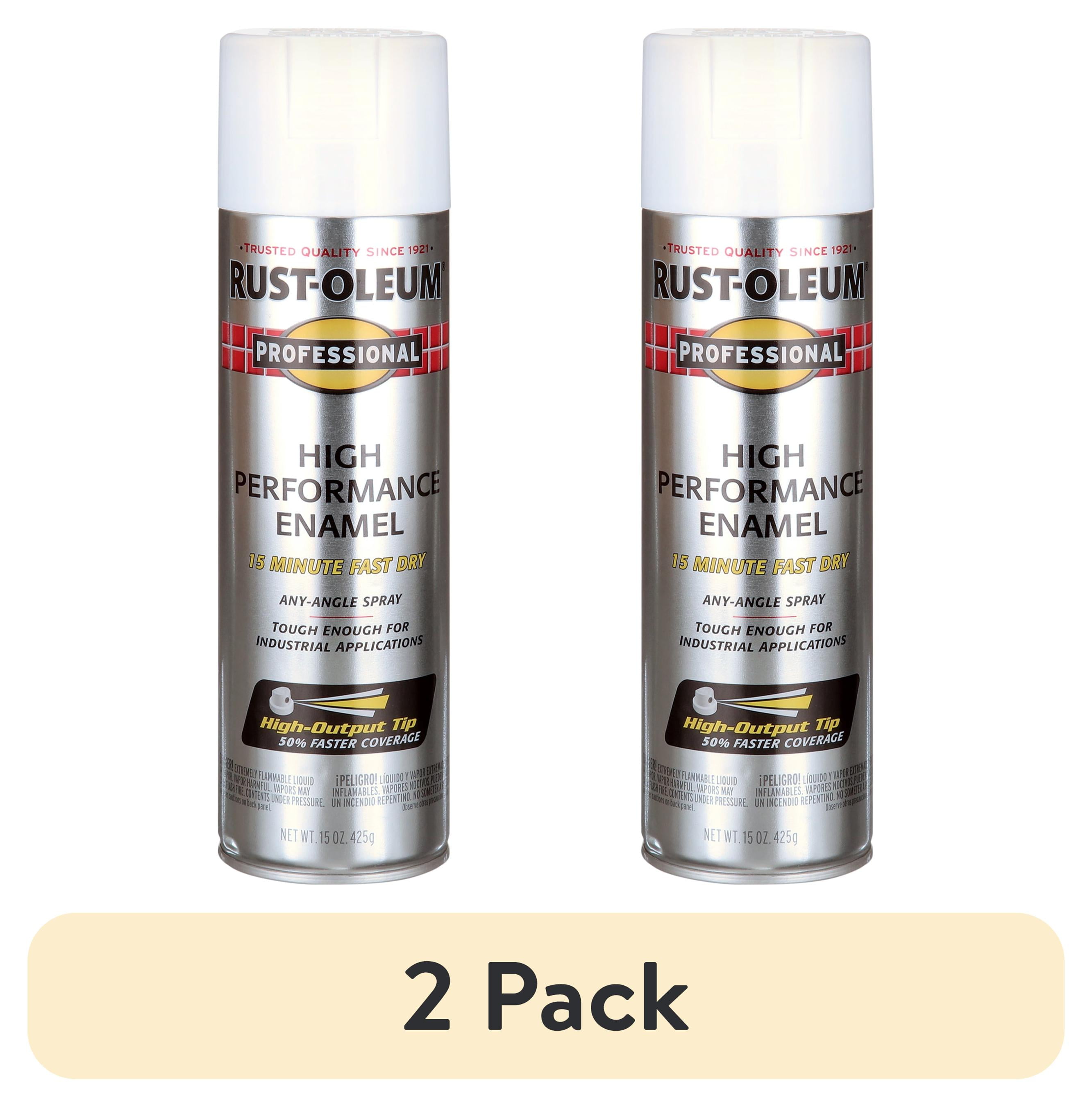 (2 pack) White, Rust-Oleum Professional High Performance Gloss Enamel ...