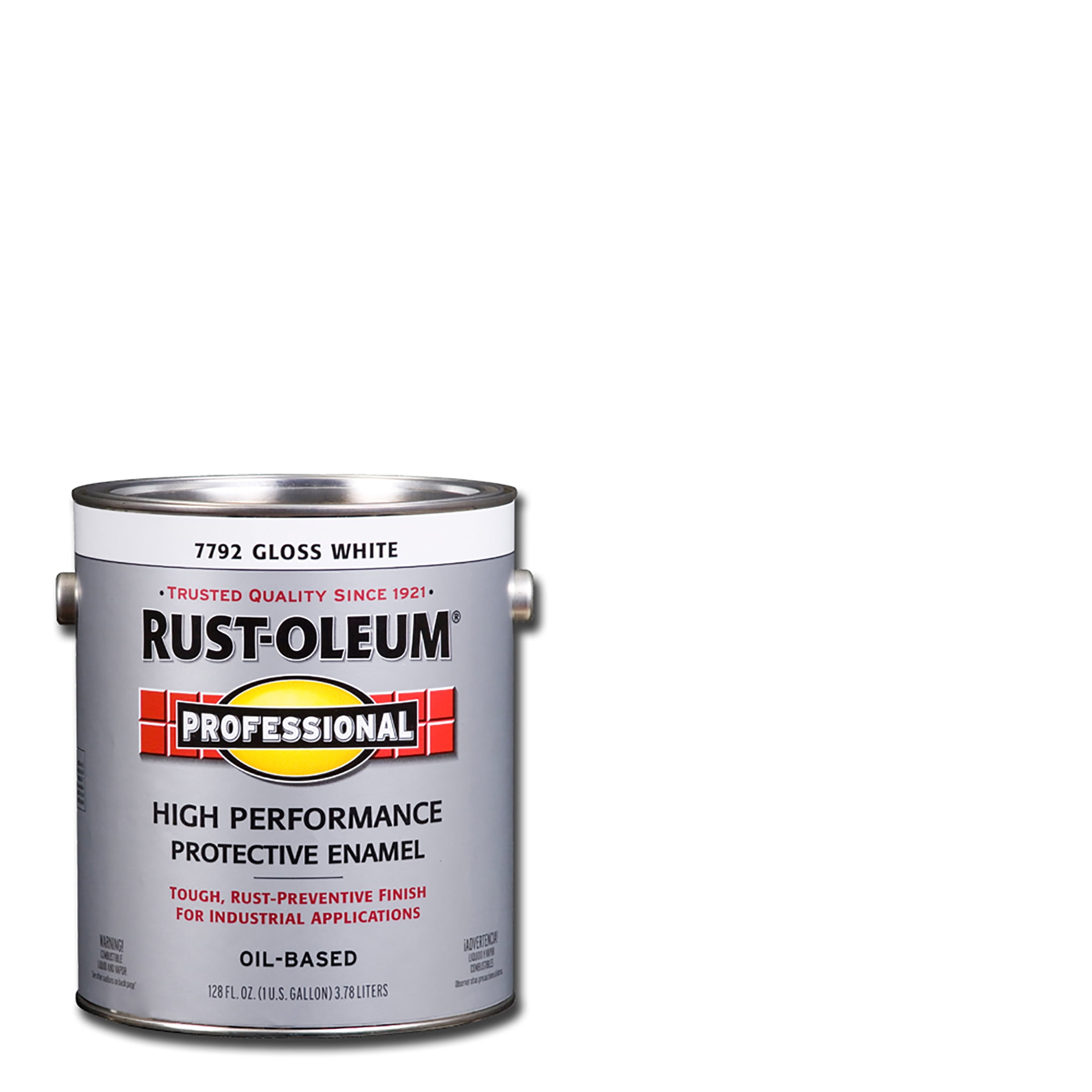 White, Rust-Oleum Professional High Performance Protective Flat Enamel ...