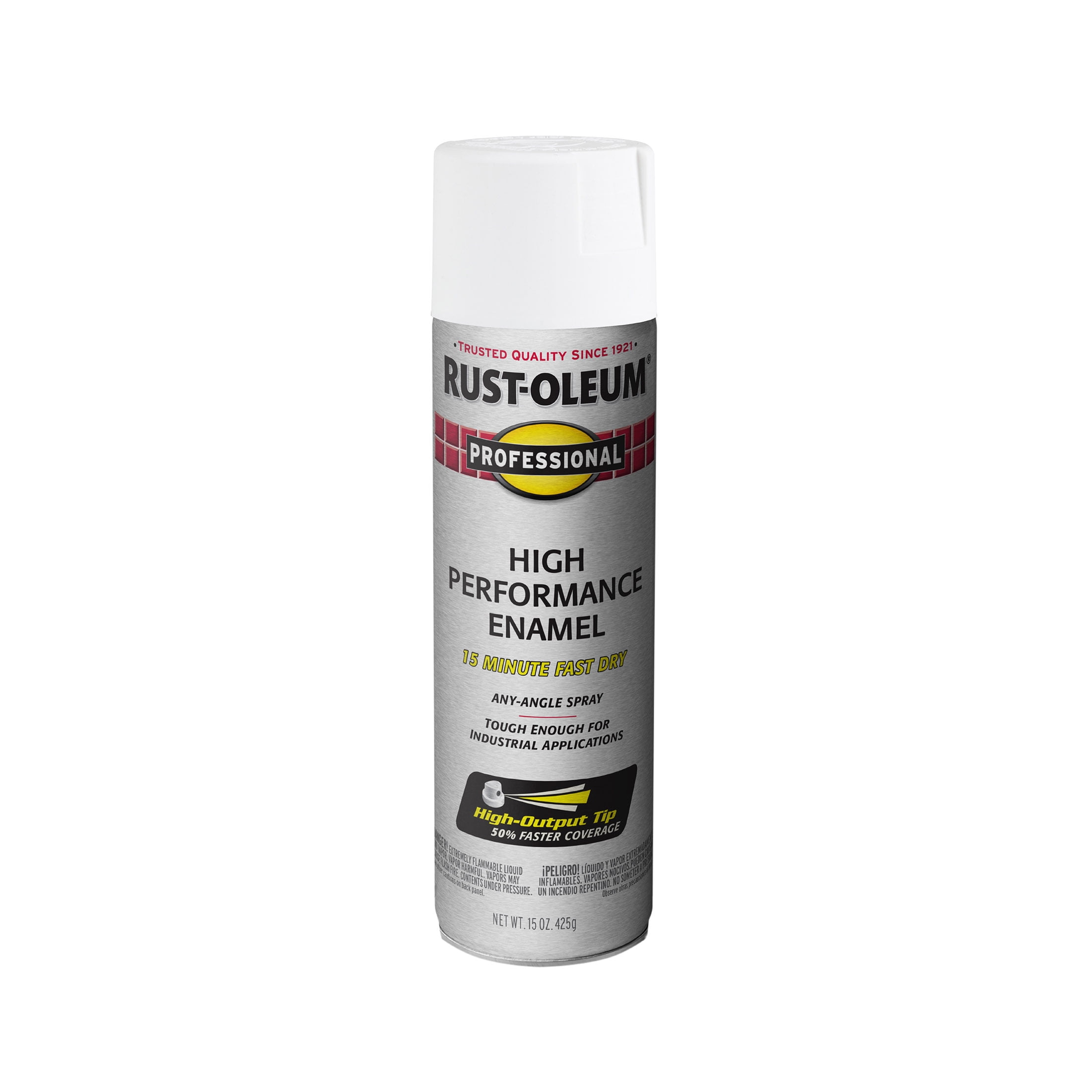 Rust-Oleum High Performance Semi-Gloss Enamel Spray Paint 15 oz White ...