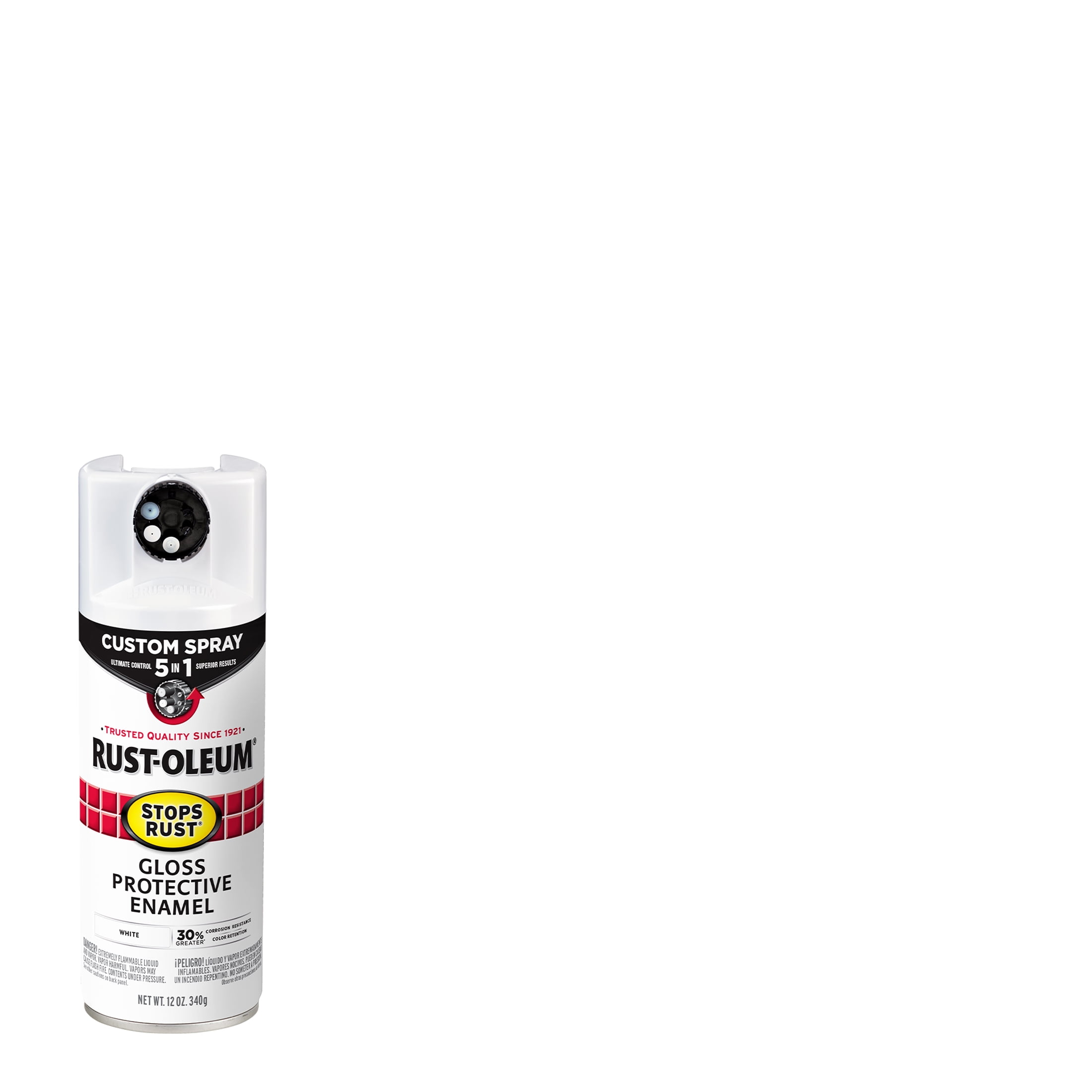 Rust-Oleum Stops Rust Custom Sprays 5 in 1 Gloss Spray Paint 12 oz for ...
