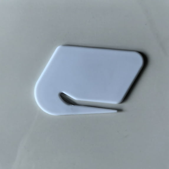 White Safe Mail Opener Tool With Concealed Blade For Envelopes Paper ...