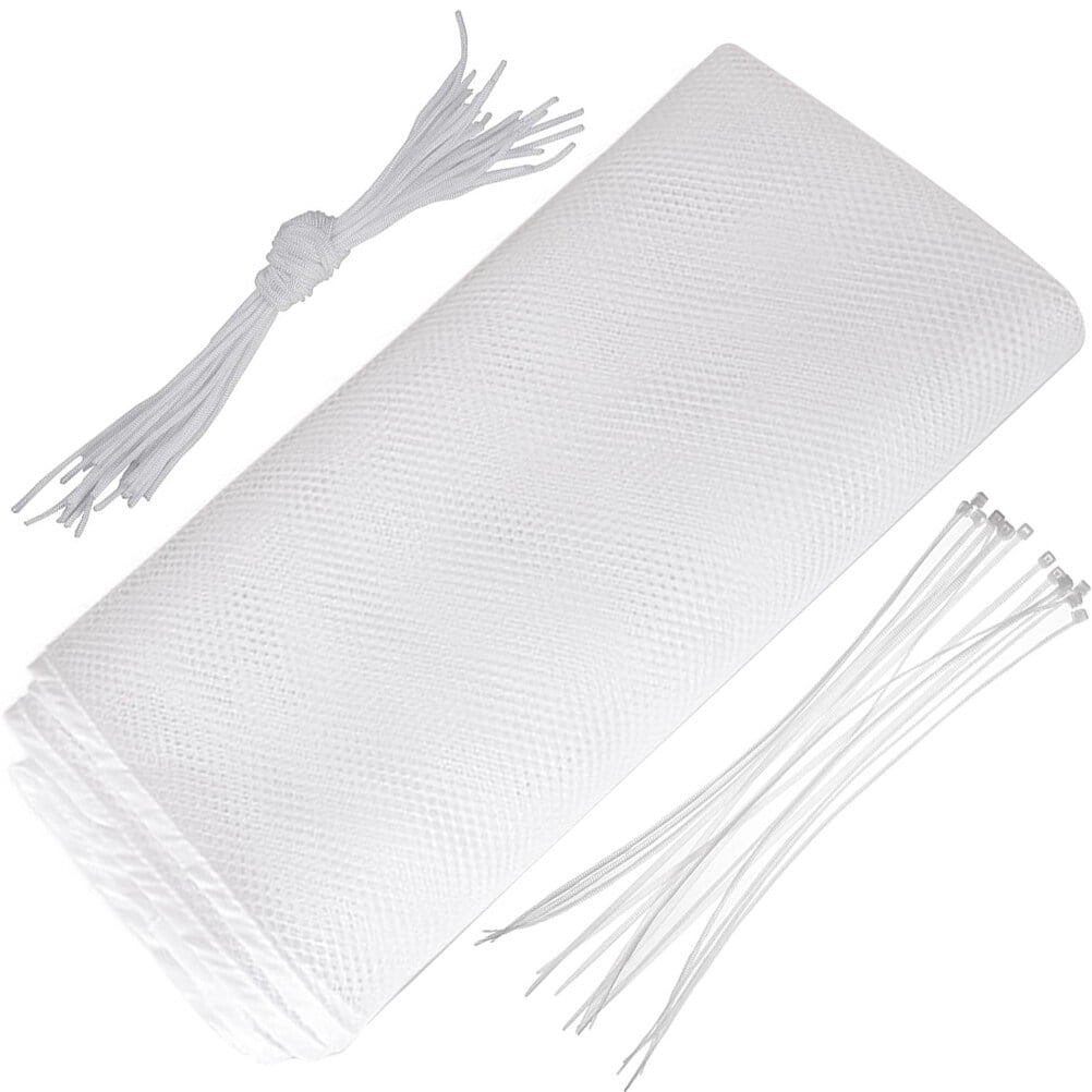 White Safety Netting for Balcony Fence Banister Stair Mesh Protection ...