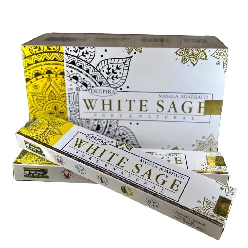 White Sage Deepika Incense Sticks for House Warming Pooja Temple Stick ...