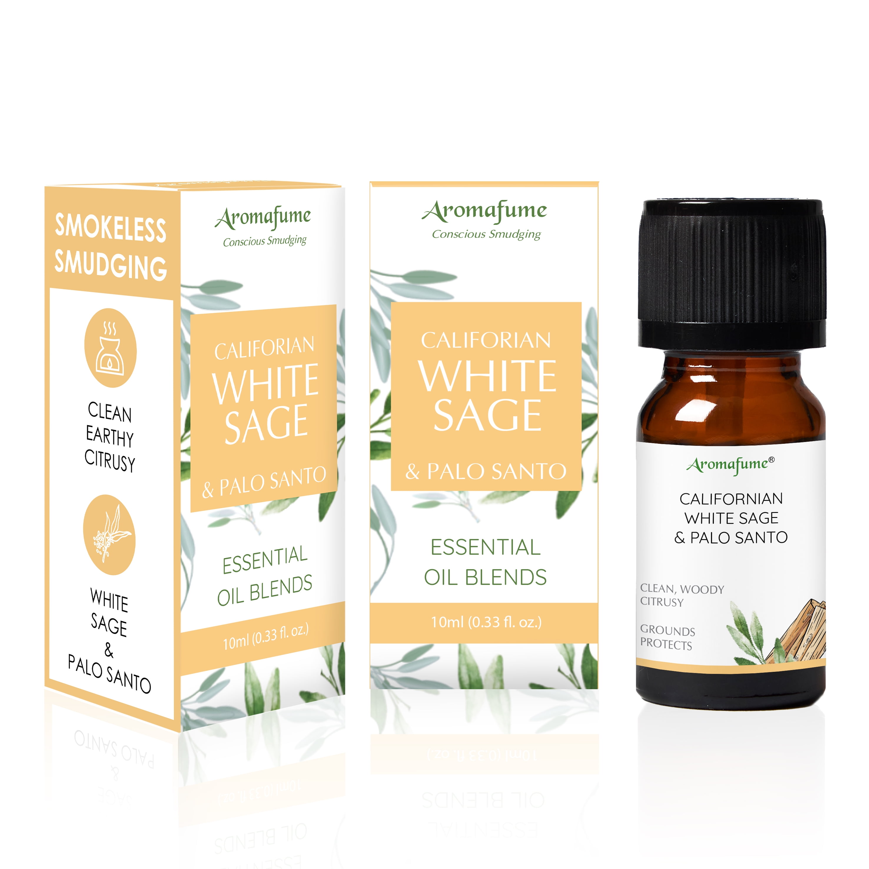 White Sage & Palo Santo Essential Oil Diffuser Blend by Aromafume ...