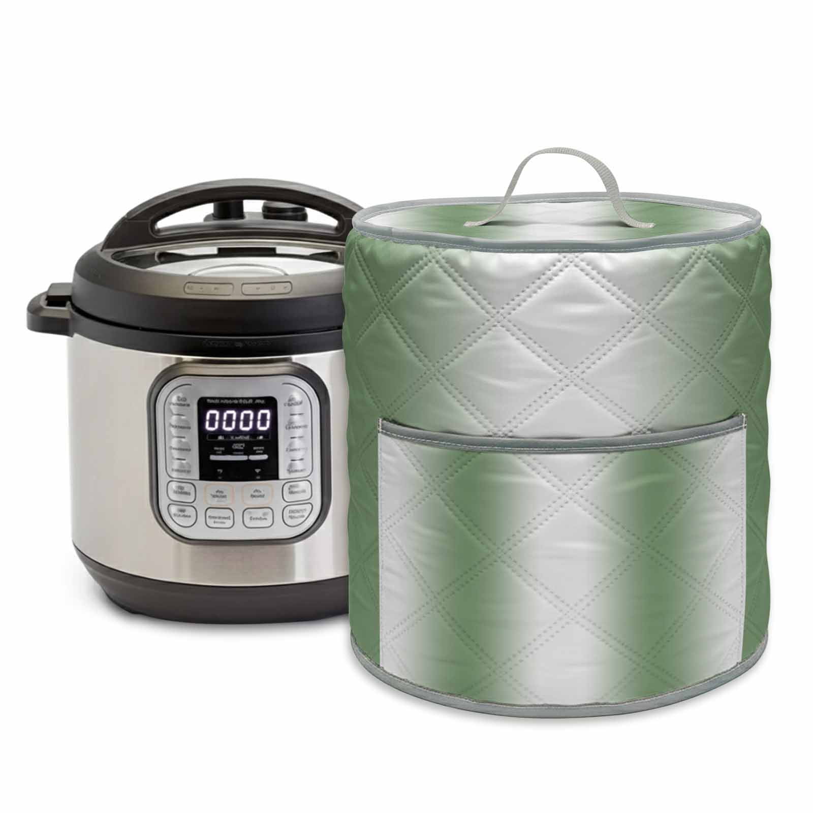 White Sage Pressure Cooker Cover Green Gradient Modern Ombre Art Dust ...