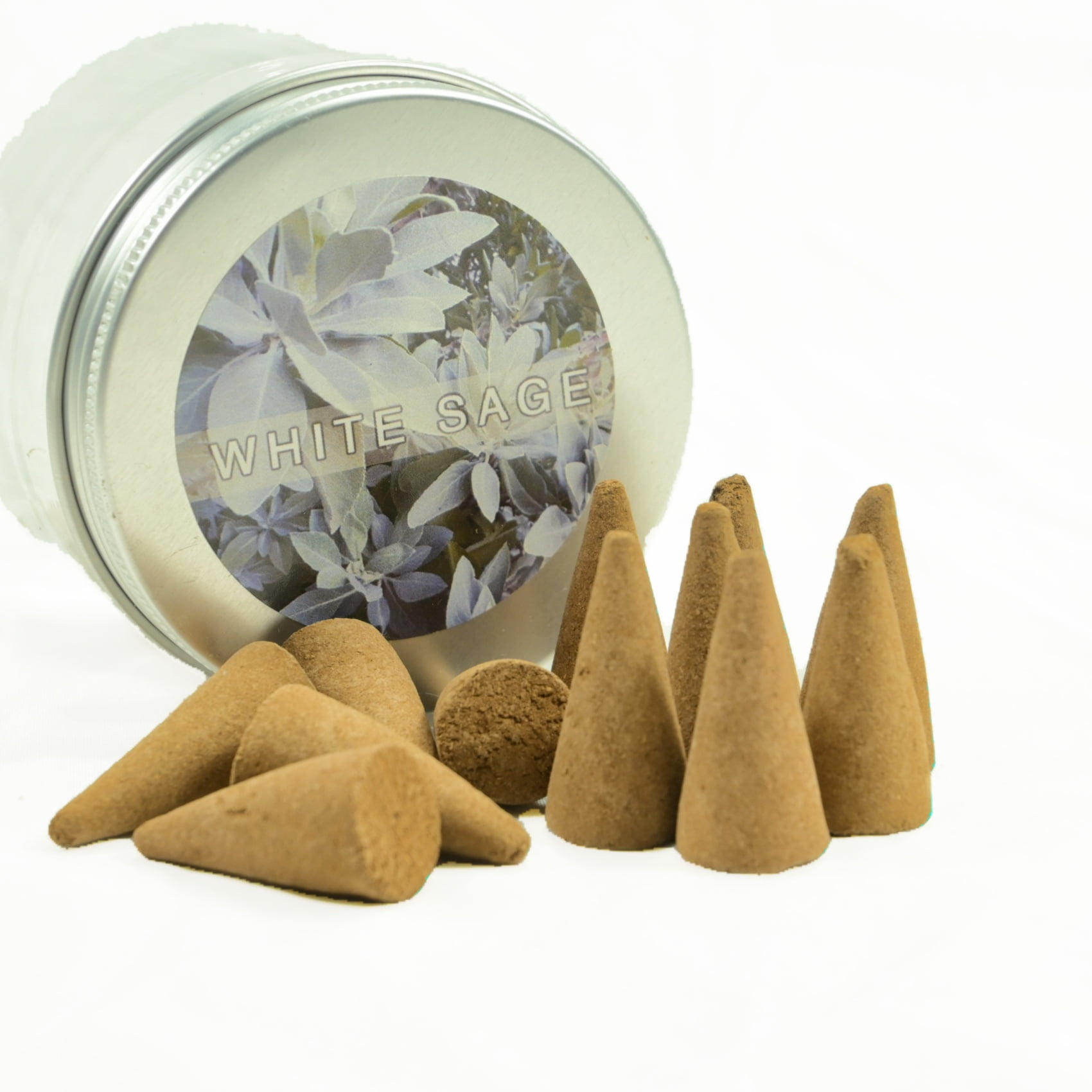 White Sage Incense Cone - 20 Cones for Cleansing, Energy Clearing ...