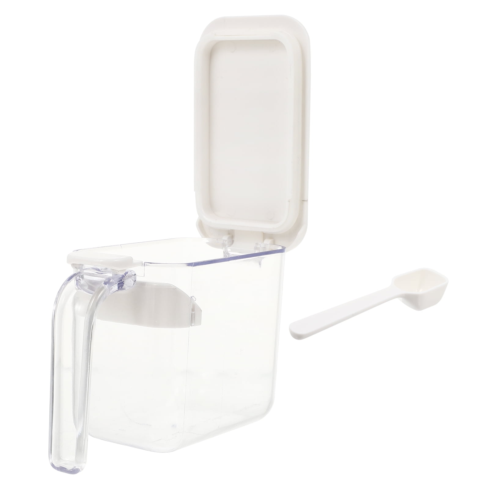 White Salt Sugar Cruet Condiment Containers Seasoning Spoon - Walmart.com