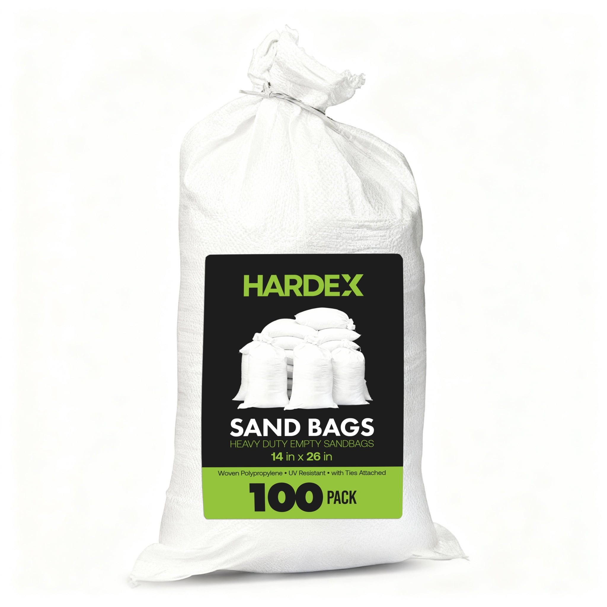 White Sand bags with Ties 14" x 26" (Pack of 100) - Sand bags for ...
