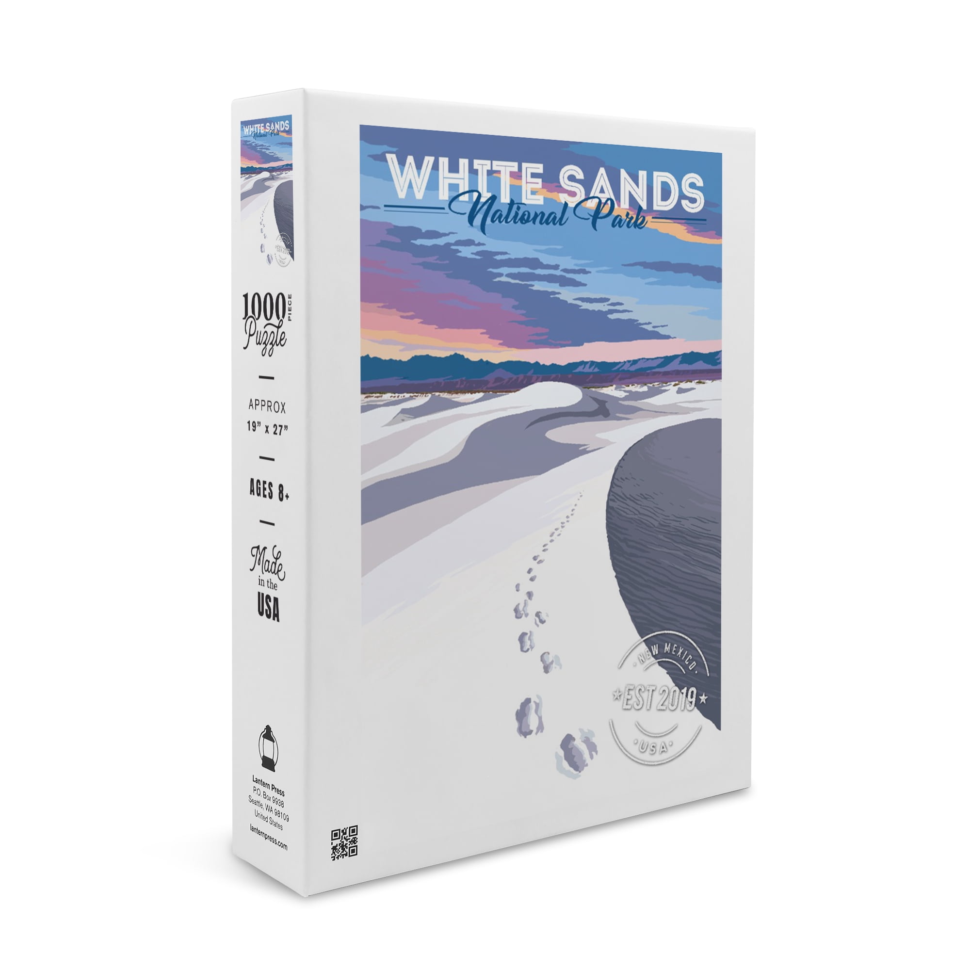 White Sands National Park, Dunes and Footprints (1000 Piece Puzzle ...