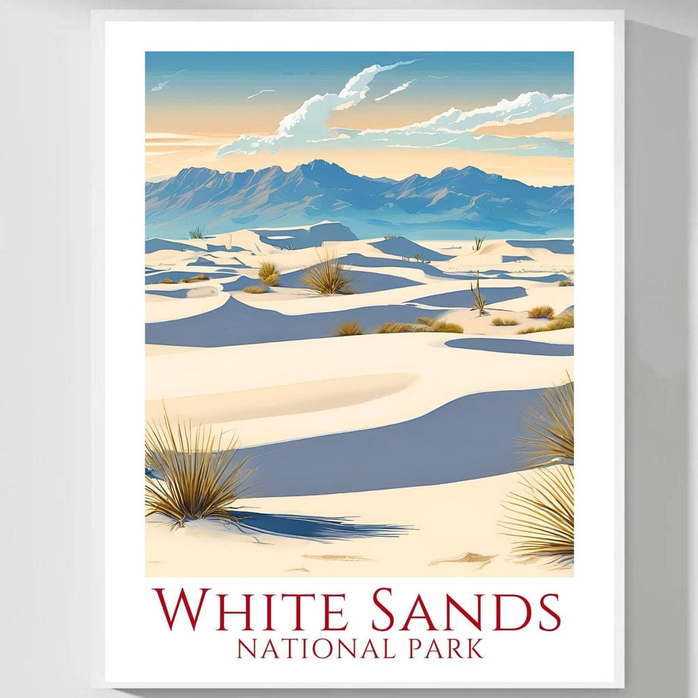 White Sands National Park Wall Art, White Sands New Mexico Poster, New ...