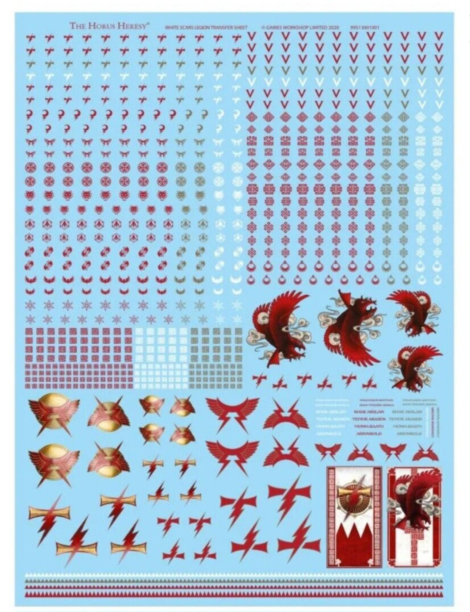 White Scars Legion Transfer Sheet Horus Heresy Warhammer - Walmart.com