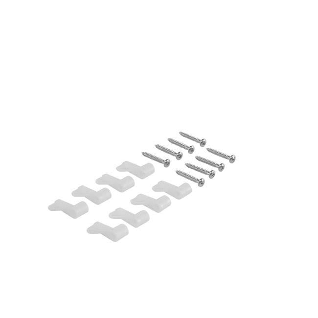 White Screen Frame Clip - 8 Piece - Pack of 10 - Walmart.com