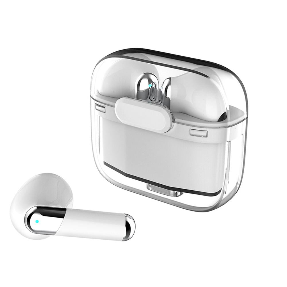 White Semi-In-Ear Translation Headphones Enc Noise Reduction Suitable ...