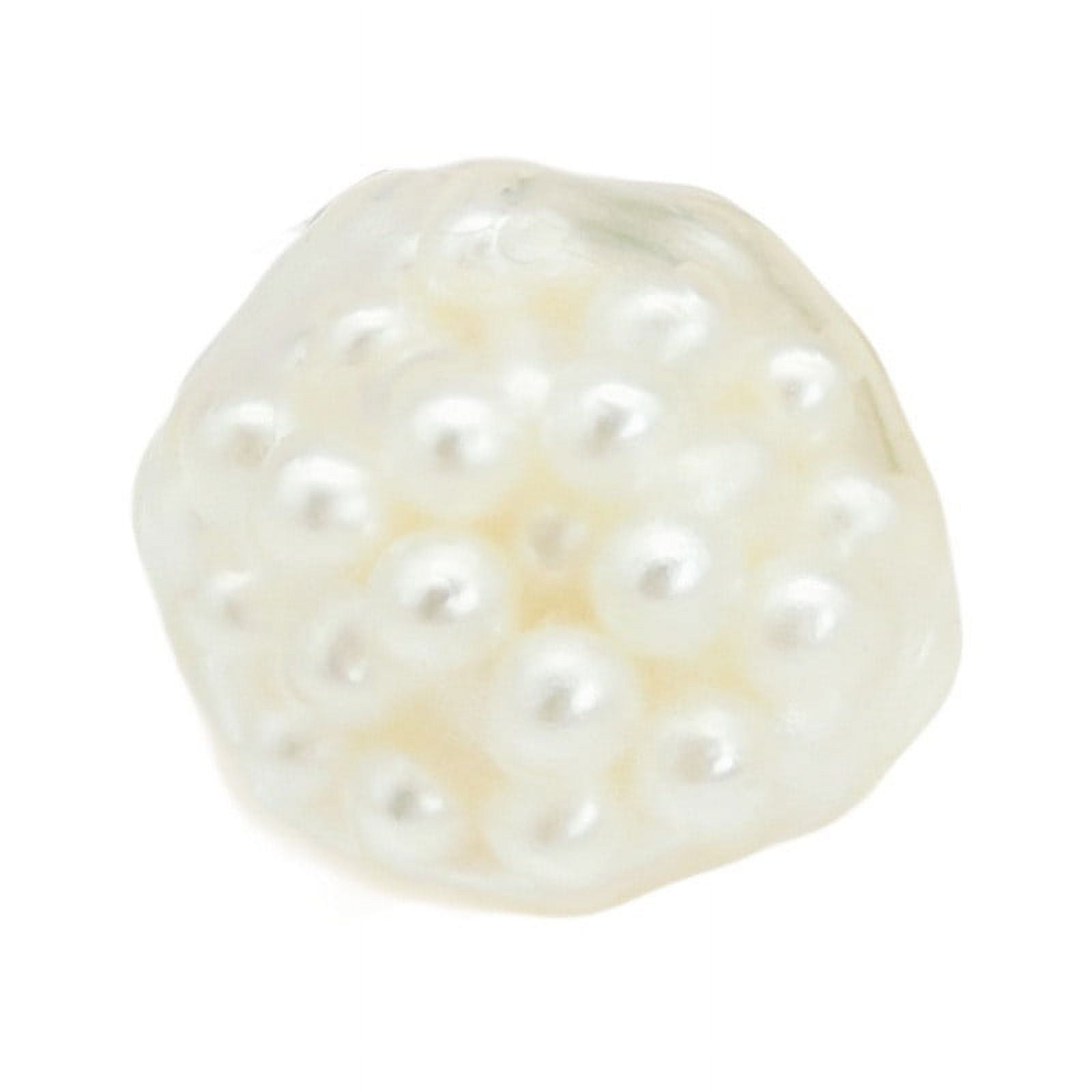 White Sensory Pearl Fidget Toy Stress Relieving Bead String Tactile ...